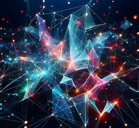 Glowing Plexus Effect Background Neural Network Stock Illustration Illustration Of