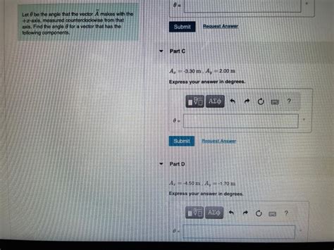 Solved Let Be The Angle That The Vector A Makes With The Chegg