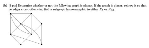 Solved B 5 Pts Determine Whether Or Not The Following Chegg Com