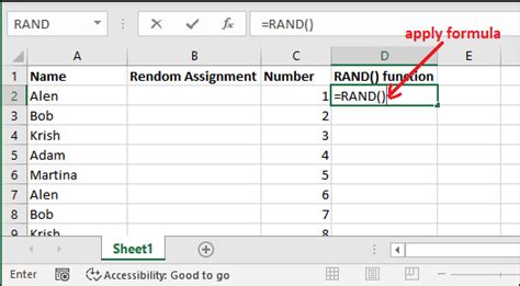 excel rand function generating random data free online tutorial