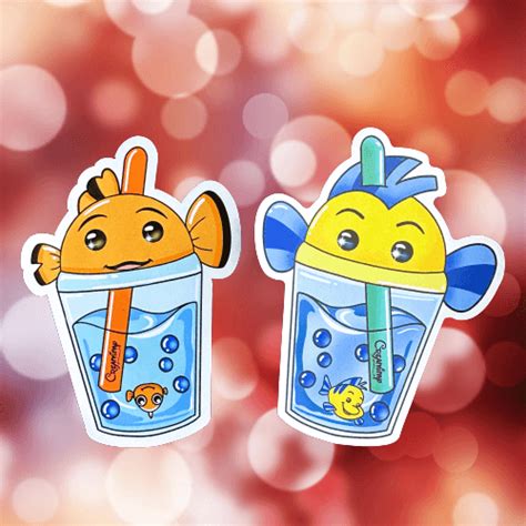 Magnet Bubble Tea Némo And Polochon Creamimy