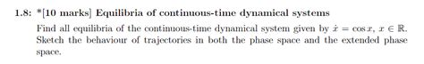 Solved Marks Equilibria Of Continuous Time Chegg