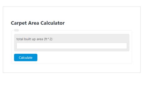 Carpet Area Calculator Calculator Academy