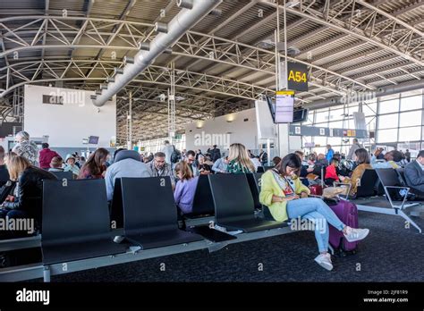 Brussels Airport Waiting Room Passenger Before The Departure People