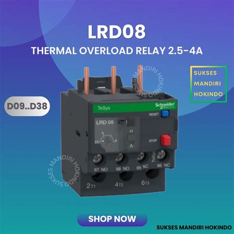Promo Lrd08 Lrd 08 Thermal Overload Relay Schneider Tesys Original Sni