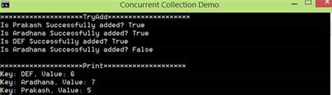 Concurrent Collections In NET ConcurrentDictionary Part One