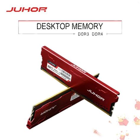 Juhor Ddr3 4gb 1600mhz Desktop Gaming Ram With Heatsink With 03 Year Replace Warranty Bd