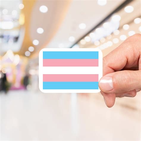Pride Vinyl Sticker Trans Pride Flag Etsy