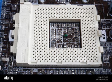 Computer Motherboard CPU Socket IT Technology Stock Photo Alamy