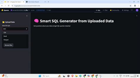 datascience sql llm huggingface genai aitools opensource