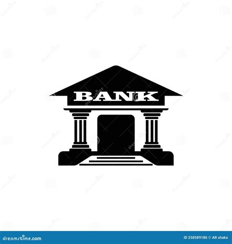 Bank Icon Logo Vector Design Stock Vector Illustration Of Company