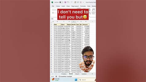 don t scroll in excel‼️instead freeze with shortcuts exceltips exceltricks excel shorts