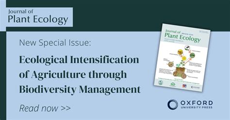 Oxford We Are Excited To Share A New Special Issue On Ecological Intensification Of