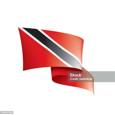 트리니다드 토바고 플래그 흰색 배경 벡터 일러스트 레이 션 0명에 대한 스톡 벡터 아트 및 기타 이미지 0명 3차원 형태 국기 Istock