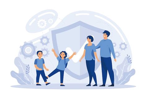 Premium Vector Social Security Abstract Concept Flat Vector Modern