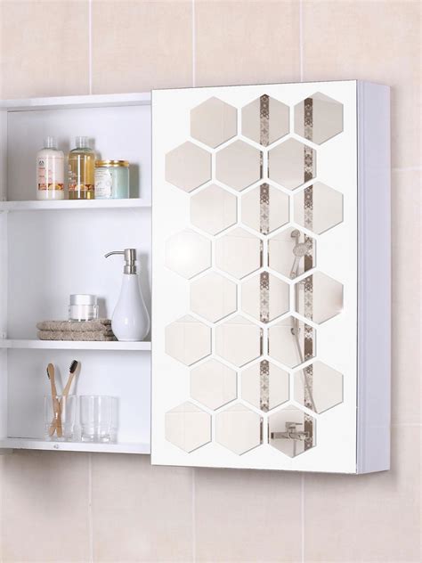 ᐉ Наліпка дзеркальна настінна Соти 96 24 шт Срібний 0020 • Краща ціна в Києві Україні