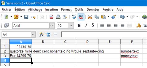 Module 3 Bureautique Excel Calc Bases 53 Convertir Un Nombre En