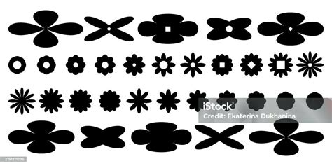 복고풍 추상적인 기하학적 모양과 요소 트렌디한 Y2k 컨템포러리 배지와 스티커 디자인 미니멀한 프레임 패치 벡터 일러스트 레이 션 0명에 대한 스톡 벡터 아트 및 기타