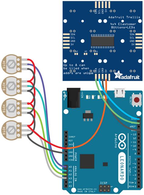 circuit diagram mini untztrument 3d printed midi controller