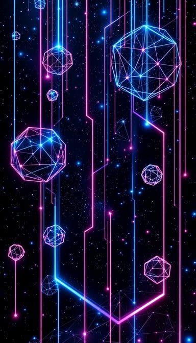 Free Neon Cosmic Interface Image Download At Stockcake