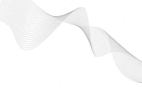 Premium Vector Abstract Background With Wavy Lines White Background