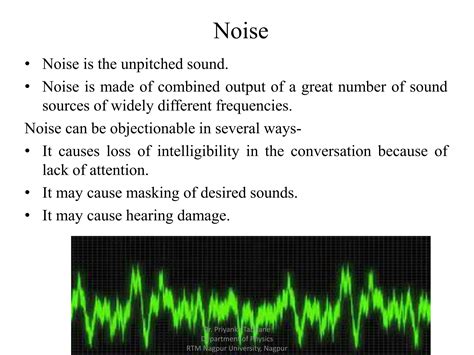 Environmental Acoustics Noise Decible Scale Intensity Pressure Pptx