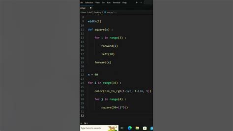 Python Design Turtle 🐢 Python Tutorial Pythonturtlegraphics Coding