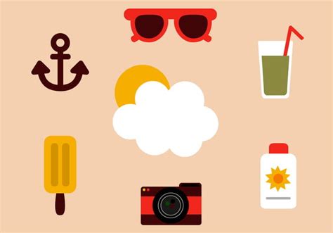 Vektor Elemen Liburan Gratis Ai Uidownload