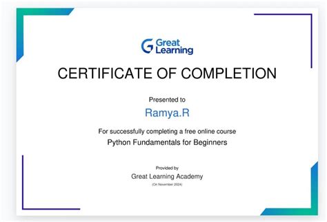 ramya ramesh on linkedin successfully i finish python fundamentals for beginners 8hrs course in…