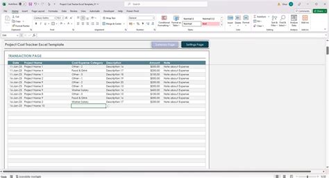Project Cost Tracker Excel Template Expense And Budget Management Etsy