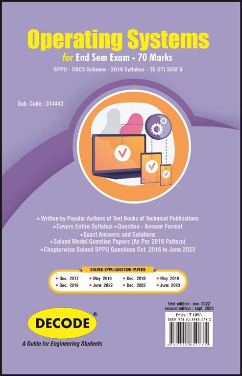 Amazon In Buy Operating System For SPPU 19 Course TE SEM V IT 314442 Decode Book