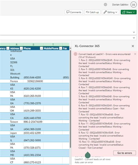 xl connector 365 vs coefficient salesforce to excel connector