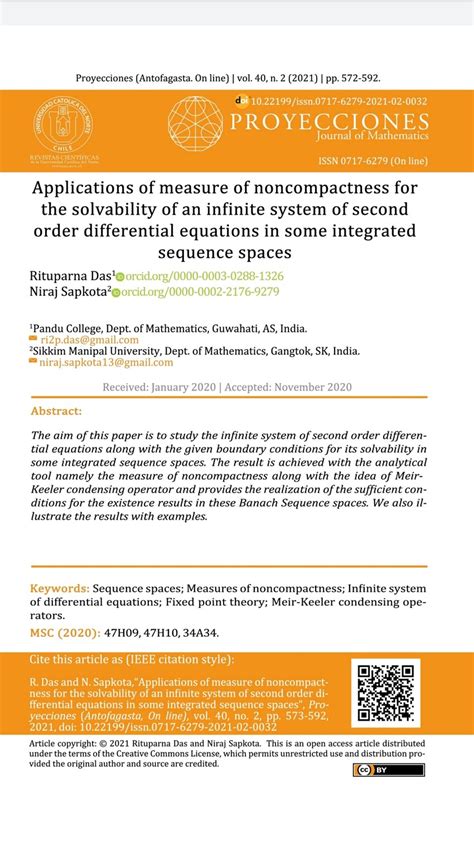 Pdf Applications Of Measure Of Noncompactness For The Solvability Of