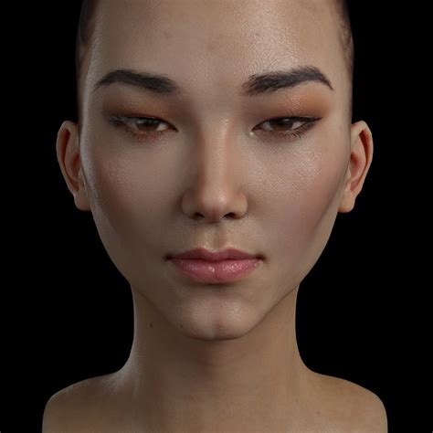 3d Model Asian Woman By Enkhbayarldr 14
