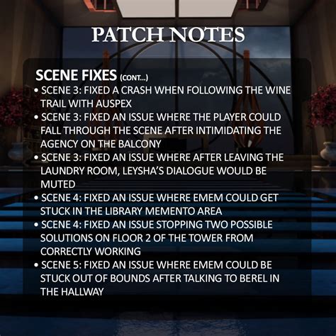 new patch has released with numerous bug fixes and the option to skip