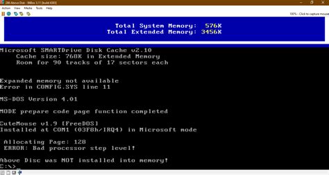 Bad Step Error On 286 With The Above Disk Software · Issue 3047