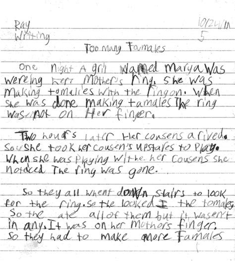 Examples Of Grade 5 Writing Printable Templates Free