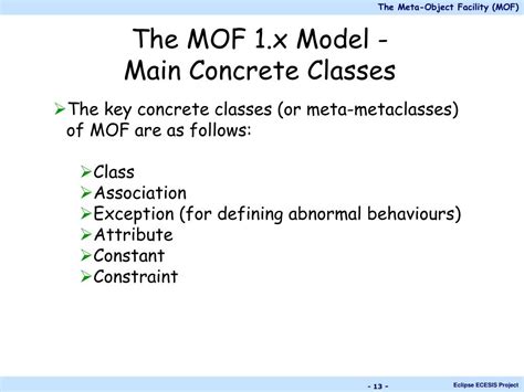 Ppt The Meta Object Facility Mof Powerpoint Presentation Free Download Id3293844
