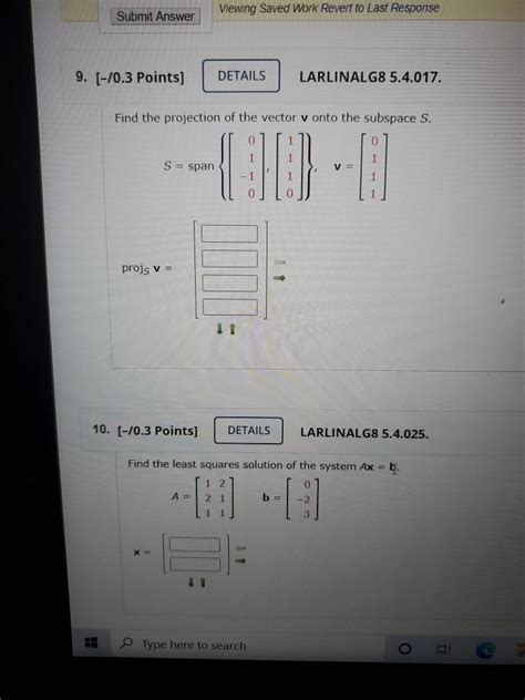solved viewing saved work revert to last response submit