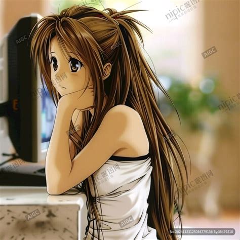ai创作图长发圆眼少女 青春题材漫画人物 电脑壁纸美图 长发少女初恋 动漫女生素材 动漫卡通少女 cg动漫 二次元美女 二次元世界 3d动漫