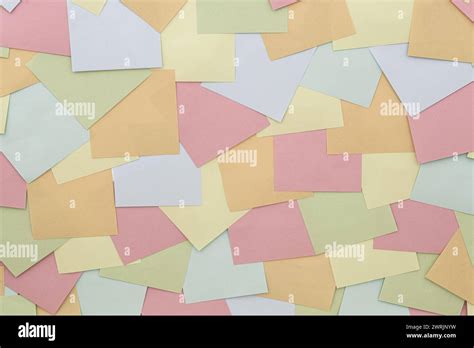 colorful sticky notes on the board office work or reminder concepts