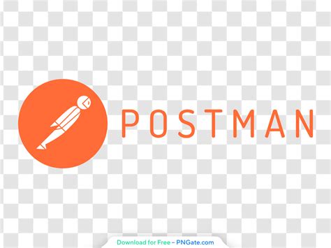 Postman Modern Horizontal Brand Logo Orange Text Free Png Pngate