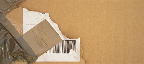 오래된 갈색 베이지 색 손상된 찢어진 종이 판지 패턴 질감 배경 배너 파노라마 바코드 스티커 및 덕트 테이프 포함 바코드에 대한 스톡 사진 및 기타 이미지 Istock