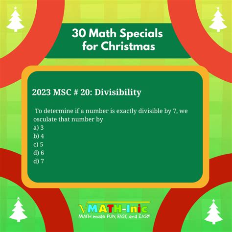 30msc 2023 20 Divisibility Math Inic