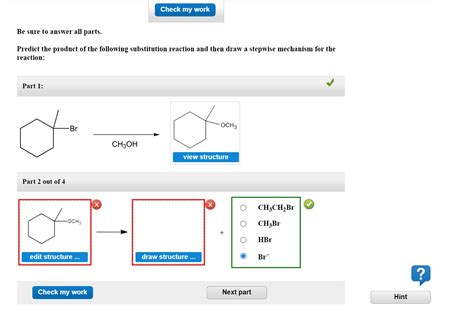 Solved Be Sure To Answer All Parts Predict The Product Of Chegg