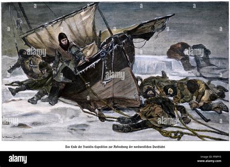 SIR JOHN FRANKLIN (1786-1847). /nThe end of Sir John Franklin's last ...