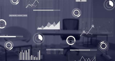 financial data analytics and digital interface concepts