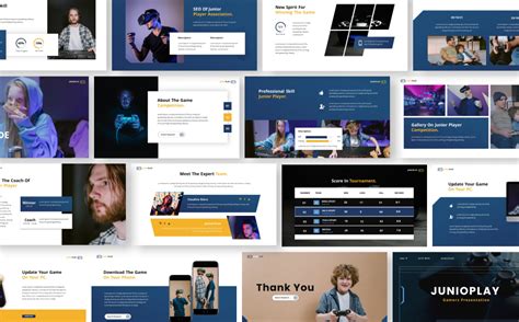 Junioplay Gamers Powerpoint Presentation Template