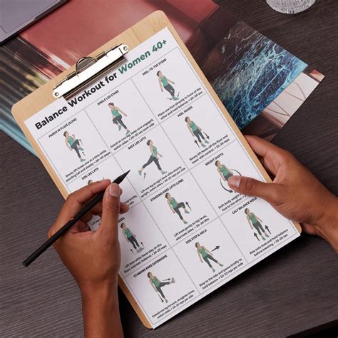 Balance Workout For Women 40 Printable Pdf Standing Balance