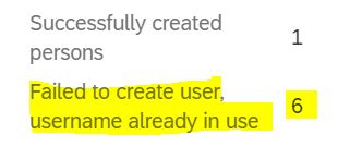 Failed To Create User Username Already In Use XM Community